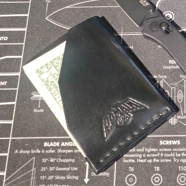 Leather Coin Pouch Style Wallet W/ Flap Opening | Handmade Full Grain ...