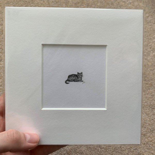 Miniature Tree Frog Pen Drawing - 6x6 (inch) Mounted Original - Etsy UK