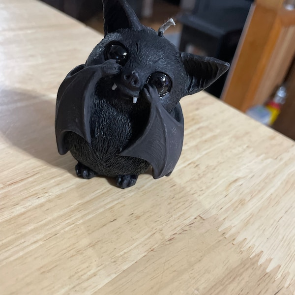 Creepy Cute Bat Shaped Pillar Candle Birthday Gift for Goth Girl ...