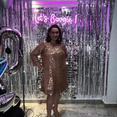 Deep V Back Dress With Long Sleeves PDF Sewing Pattern Sizes 4-16 EU 34 ...