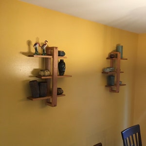 Minimal OAK Wood Curtain Rod Bracket, Holder Solid White Oak Mount W ...