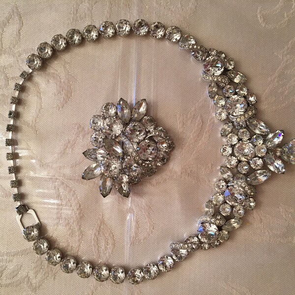 Heidi Daus Aqua Teal Glorious Garden Crystal Floral Cuff Bracelet - Etsy