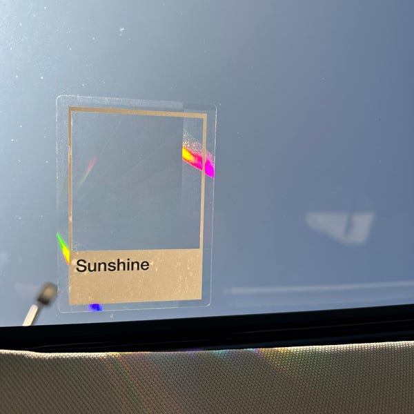 Sunshine Suncatcher | Sun Catcher Window Sticker | Rainbow Maker Window ...