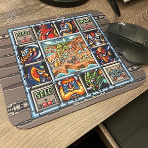 Mega Man 2 Classic Retro Title Screen Pixel Art Canvas | Etsy