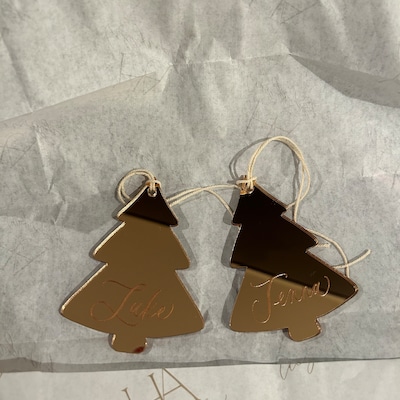 Acrylic Name Stocking Tags Calligraphy Stocking Tags Personalized Tags ...