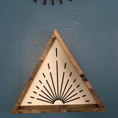 Triangle Ray Wood Sign - Etsy