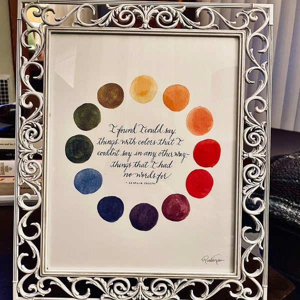 Color Wheel, Artist Gift, Wall Decor, Print - Etsy