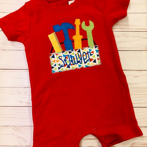 Tool Box Blanket Stitch Applique Embroidery Design, Tool Box With Ruler ...