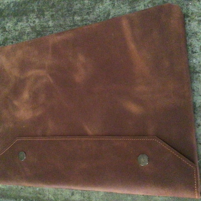Leather Document Holder, Leather Paper Portfolio, A4 Document Organizer ...