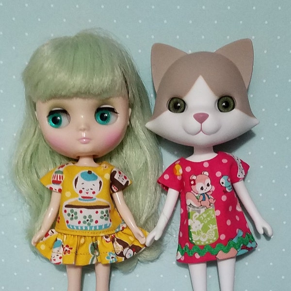 Labubu Macaron Outfit, Labubu Dress, Labubu Clothes,cat Lover Printed ...