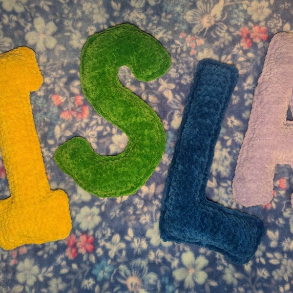Crochet Alphabet Pattern, Soft Crochet Letters, Stuffed Amigurumi ...