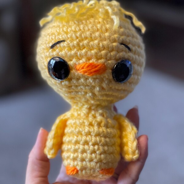 PATTERN: Plush Chirp the Chick Pattern - Amigurumi Chunky Chick Pattern ...