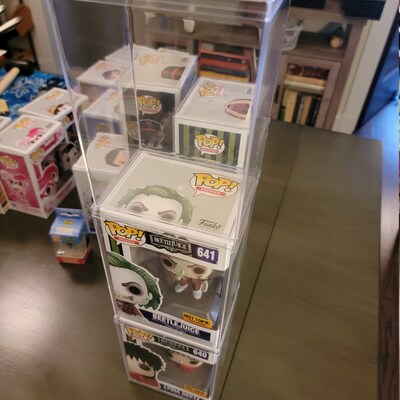 Hard Plastic Funko Pop Protector Display Case Stackable & Interlocking ...