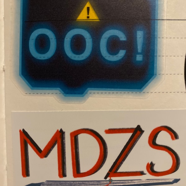 SVSSS MXTX OOC! Transparent Warning Sticker - Etsy