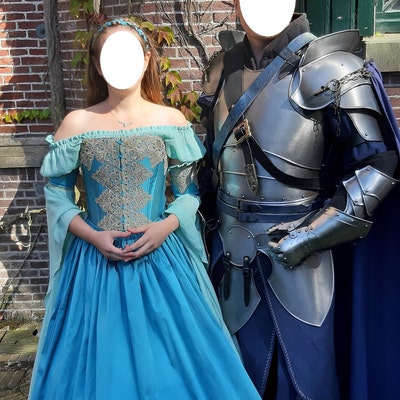 Italian Blue Renaissance Dress, Renaissance Faire Costume, Renaissance ...