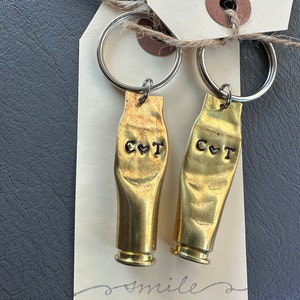 Bullet Keychain Hand Stamped Personalized Bullet Keychain - Etsy