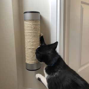 Cat Post for Wall. Modern Scratching Post for Cat. Durable Sisal ...