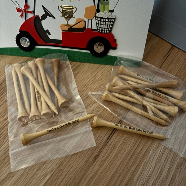 Personalized Golf Tees Laser Engraved Golf Tee Custom Golf Tees 3 Golf ...