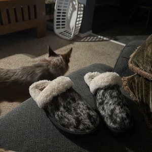 Genuine Cowhide Western Slippers House Shoes - Etsy