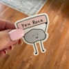 You Rock Vinyl Sticker // Cute Sticker // You Rock Sticker - Etsy