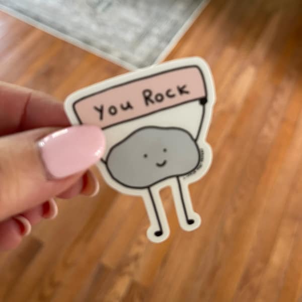 You Rock Vinyl Sticker // Cute Sticker // You Rock Sticker - Etsy