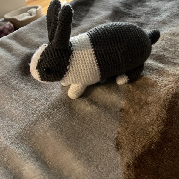 Crochet Dutch Rabbit Animal Toy Handmade Gift - Etsy