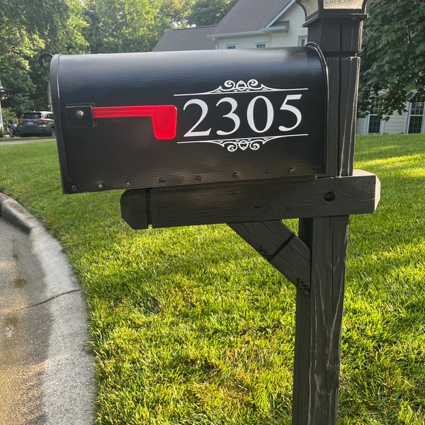 Custom Monogram Mailbox Vinyl Decal - Custom Monogram Mailbox Vinyl ...