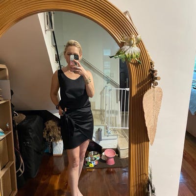 Puffed Sleeves Peplum Tie Top, Ganni Top Inspired Sewing Pattern, Front ...