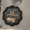Leather Badge Holder - Personalized Rodeo Committee Badges - Custom ...