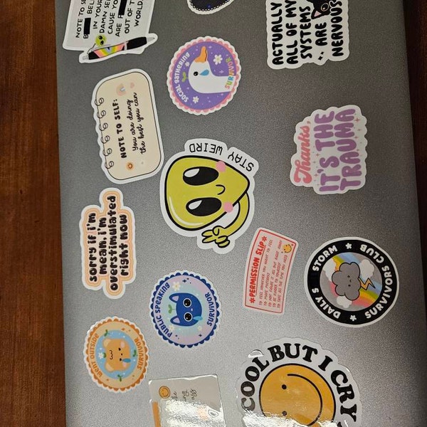 Healing is Not Linear Waterproof Sticker, Mental Health Decals, Healing ...