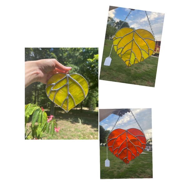 PATTERNS • 4 Aspen Leaf Stained Glass Patterns • Digital Download ...