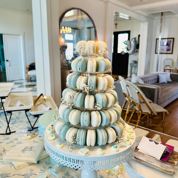 Blush Pink Pearl Macarons - Macaroons Cookies Treats Delicious Flavor ...