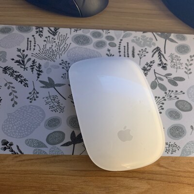 Mouse Pad Gray Polka Dots Mouse Pad Dotted Mouse Pad Office - Etsy