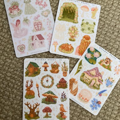 Autumn 2022 Bundle of 5 Sticker Sheets Bullet Journal Sticker ...