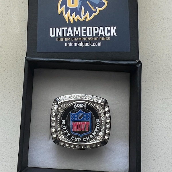 Personalized XL Trophy Championship Ring - MVP Ring, Coach's Ring, Hall ...