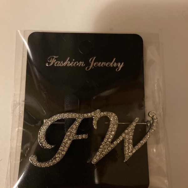 Handmade Bling-bling Stones Name Pins,personalised Script Letters Lapel ...