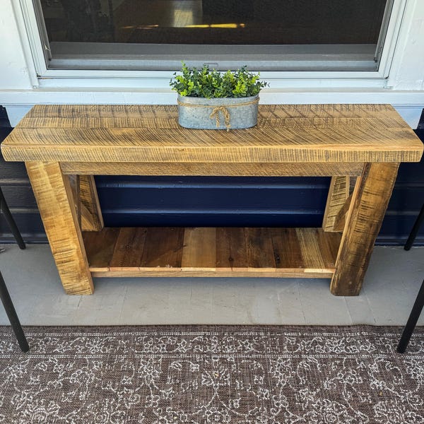 Rustic, Reclaimed Barn Wood Console Table. Custom Sizes and Finishes ...