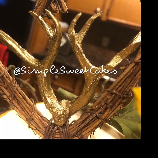 Mini Antler, 1 Faux, Handmade, 1 Small Antler, Deer, Taxidermy, White ...