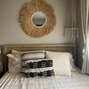 Round Wrapped Rope Mirror With Hanging Loop, Vintage Nautical Design ...