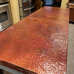 Copper Kitchen Island Top. Heavy Duty Copper. Hand Crafted in - Etsy