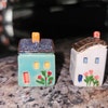Little Ceramic Houses Sold Individually 1 Pc Handmade Different Colors ...