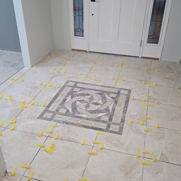 New 36" X 36" Tile Medallion Mosaic - Daltile's Porada & Affinity Tile ...