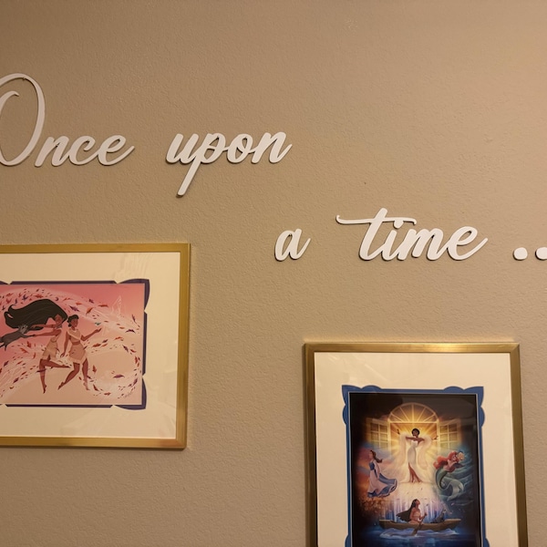 Once Upon A Time Wall Sign | Once Upon A Time Wall Sign Nursery Wall ...