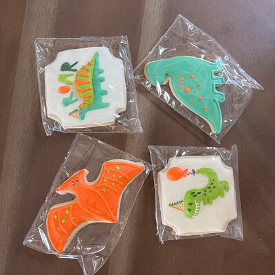 3 Rex Dinosaur Party Cookies birthday Dino Party partysaurus Cookies ...