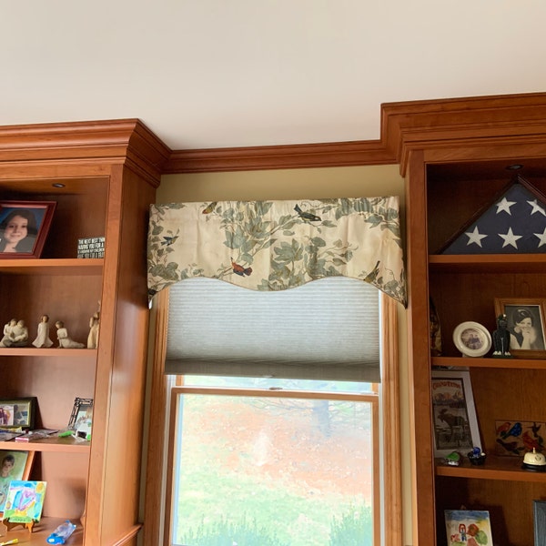 Heritage House Windsong Ivory or Parchment -window Valance Lined Corded ...