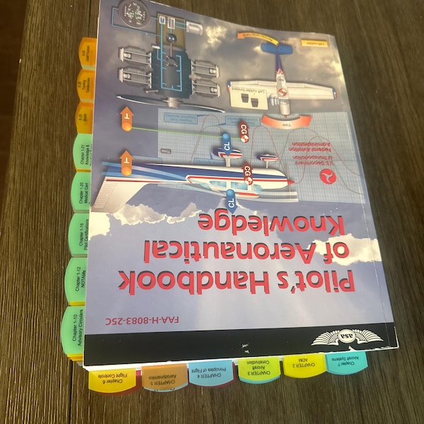 PHAK (pilots Handbook of Aeronautical Knowledge) DIY TABS - Etsy