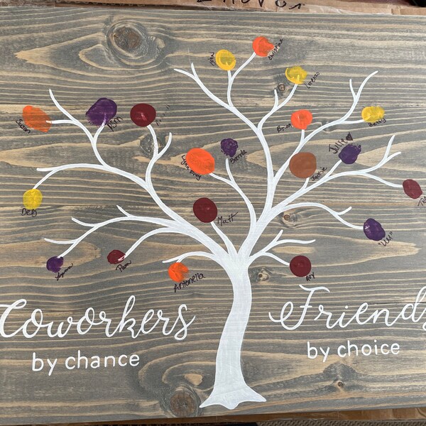 Farewell Gift - Coworker Tree - Etsy