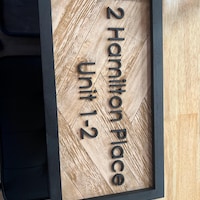 Square House Address Sign, Horizontal or Vertical Shapes With Street or ...