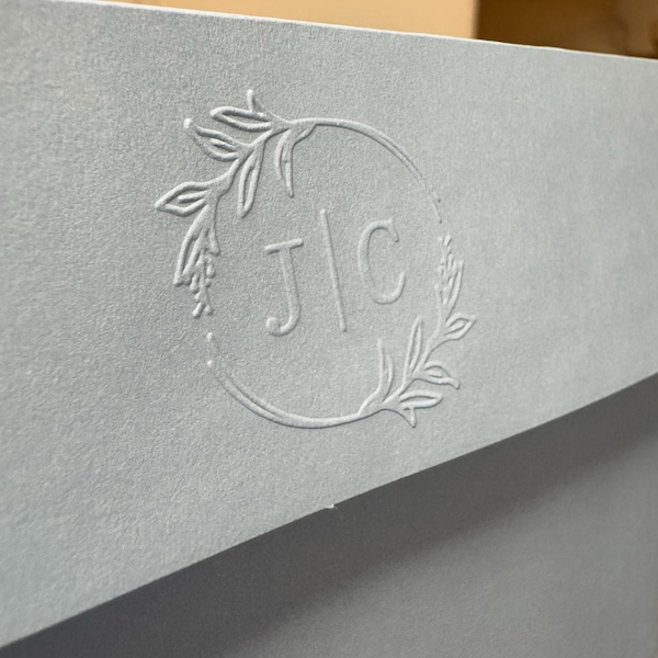 Custom Wedding Embosser Stamp, Initials Embosser, Custom Embossers ...