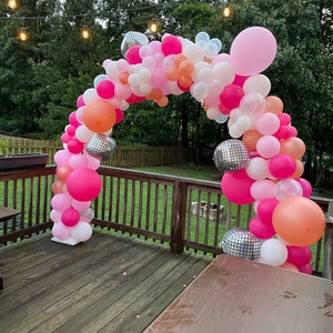 Hot Pink and Gold Balloon Arch Kit Birthday Party Decorations - Etsy